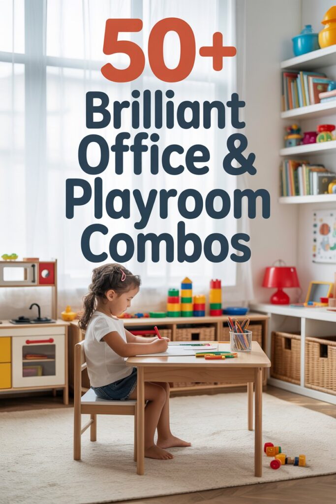 50+ Brilliant Office & Playroom Combos for Productive & Playful Home